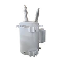 China 50kVA Single Phase Pole Mounted Oil Type Distribution Transformer 13.2kV 120/240V 320kg Weight for sale