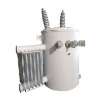 China 50kVA Single Phase Pole Mounted Oil Type Distribution Transformer 13.2kV 120/240V 320kg Weight for sale