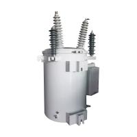 China 167KVA Single Phase Oil Immersed Transformers 34.5KV Pole Mounted for sale
