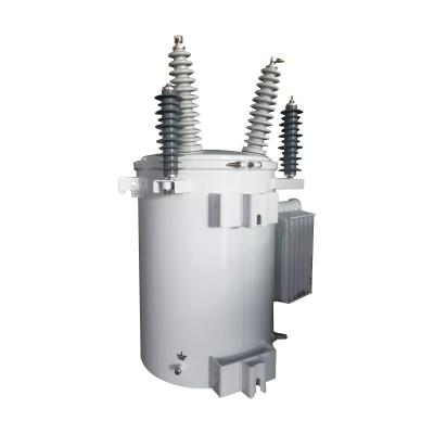 China 167KVA Single Phase Oil Immersed Transformers 34.5KV Pole Mounted for sale