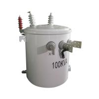 China 100KVA Single Phase Pole Mounted Oil Type Transformer 13.8kV to 0.24kV with 240W No-load Loss and 1650W On-load Loss for sale