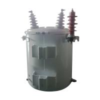 China 100KVA Single Phase Pole Mounted Oil Type Transformer 13.8kV to 0.24kV with 240W No-load Loss and 1650W On-load Loss for sale