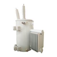 China Single Phase 100KVA Pole Mounted Transformer 13.8Kv Distribution with 240W No-Load Loss and 1650W On-Load Loss for sale
