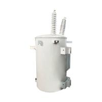 China Single Phase 100KVA Pole Mounted Transformer 13.8Kv Distribution with 240W No-Load Loss and 1650W On-Load Loss for sale