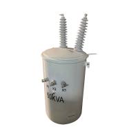 China 12.4kV 240V 50kVA Single Phase Pole Mounted Oil Immersed Distribution Transformer with 60Hz Frequency and 675kg Total Weight for sale