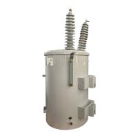 China 25kVA Oil Immersed Distribution Transformer Single Phase Pole Mounted 13800V 120/240V Copper Windings for sale