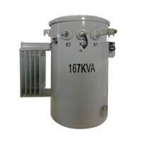 China Single Phase Overhead Pole Mounted Distribution Transformer 167kVA 12kV with 99.1% Efficiency and 55 dBA Sound Level for sale