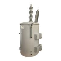 China Single Phase Pole Mounted Distribution Transformer 50kVA Oil Immersed 4160-34500V High Voltage 98.7-99.49% Efficiency for sale