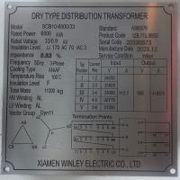 China 6500kVA Three Phase Dry Type Transformer 33KV to 900V Cast Resin Coil Step Up Transformer for sale