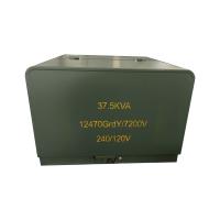 China Single Phase Pad Mounted Transformer Oil Type 12470V to 120V 37.5kVA Copper Winding for sale