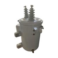 China 25kVA Single Phase Pole Mounted Distribution Transformer 13.2KV to 240V 48 dBA 470 lb for sale
