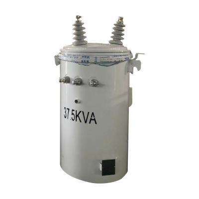 China 37.5Kva Overhead Installation Type Single Phase 15kva Pole Mounted Transformer for sale