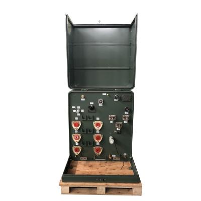 China Radial Feed Pad Mounted Distribution Transformers Step Down 34500V To 240v 100kVA for sale