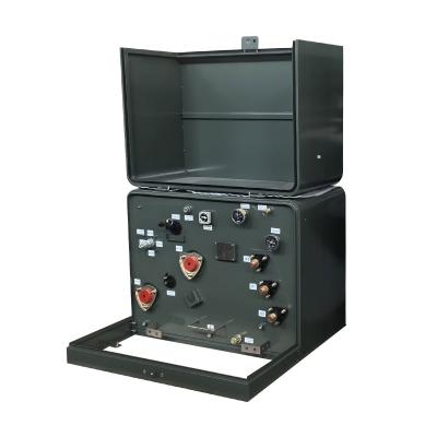 China 100Kva Single Phase Pad Mounted Distribution Transformer Oil Immersed Meets DOE 2016 for sale