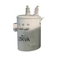 China 25kVA Single Phase Oil Filled Pole Mounted Distribution Transformer 13.8kV to 240V for sale