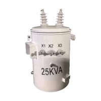 China 25kVA Single Phase Oil Filled Pole Mounted Distribution Transformer 13.8kV to 240V for sale