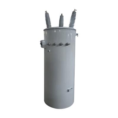 China 112.5Kva Three Phase Overhead Pole Mounted Distribution Transformer Oil Immersed 35KV for sale