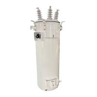China 45KVA Three Phase Power Pole Mounted Distribution Transformer Oil Immersed 12000V for sale