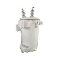China Single Phase Pole Mounted Oil Immersed Transformer 75kVA 34500V Dual Winding for sale