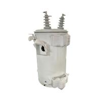 China Single Phase Pole Mounted Oil Immersed Transformer 75kVA 34500V Dual Winding for sale