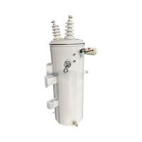 China 10 KVA Single Phase Pole Mounted Transformer 12470V to 240V Oil Immersed Copper Winding for sale