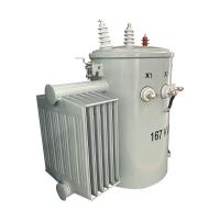 China Single Phase Pole Mounted Distribution Transformer Step Down 12470V to 277/480V ANSI / IEEE for sale