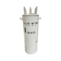 China 75KVA Three Phase Pole Mounted Transformer Oil Immersed 13800V to 480V 60Hz for sale