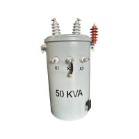 China 50kva Single Phase Power Pole Transformer Distribution 12470v To 120v for sale