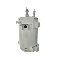 China 100 KVA Single Phase Pole Mounted Transformer Oil Type 13.8kV to 277V ANSI IEEE for sale