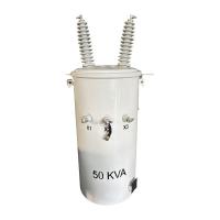 China 50kVA Single Phase Pole Mount Distribution Transformer Oil Immersed 34500V to 120/240V for sale