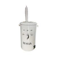 China 50 KVA Single Phase Pole Mounted Transformer Oil Immersed 19920/34500GrdY to 120/240V for sale