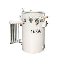 China 167kVA Single Phase Pole Mounted Transformer CSP Type 4160V to 480V Step Down 55 dBA Sound Level for sale