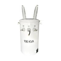 China 100KVA Single Phase Pole Mounted Oil Immersed Distribution Transformer 34500V to 120V for sale
