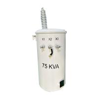 China 75 KVA Single Phase Pole Mounted Transformer 12470V to 480V IEEE ANSI Standards Copper Winding for sale
