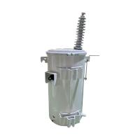 China 75 KVA Single Phase Pole Mounted Transformer 12470V to 480V IEEE ANSI Standards Copper Winding for sale