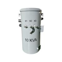 China 10 KVA Single Phase Pole Mounted Transformer Dual Voltage 13.8kV 4.16kV to 120/240V DOE 2016 for sale