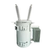 China ANSI Single Phase Oil Immersed Pole Mounted Transformer 167 KVA 34.5 kV Copper Winding for sale