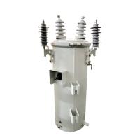 China 10 KVA Single Phase Pole Mounted Distribution Transformer 4160V to 120V ANSI IEEE Standard 60 Hz Copper for sale