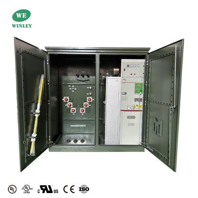 China 3000 KVA 3 Phase Pad Mounted Transformer 24940V 12470V UL Certified DOE 2016 ANSI IEEE for sale