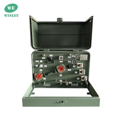 China ANSI IEEE 25kVA Single Phase Pad Mounted Transformer 4160GrdY/2400V Copper Winding for sale