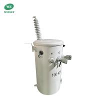 China 100KVA Single Phase Pole Mounted Power Transformer 34500V To 120V Overhead Distribution for sale