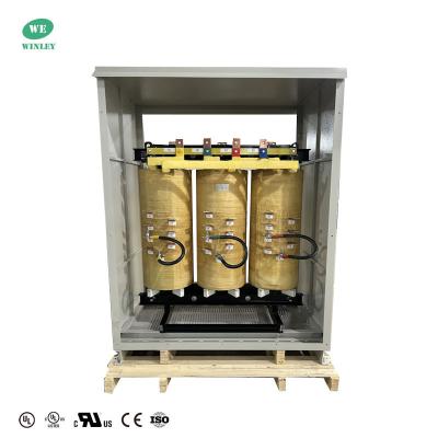 China UL Certified 500KVA Three Phase Dry Type Transformer C Class Low Voltage 480V To 220V Non-Encapsulated for sale