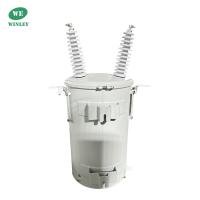 China 100KVA Single Phase Pole Mounted Distribution Transformer Oil Immersed 34.5KV ANSI for sale