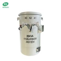 China 25 KVA Single Phase Pole Mounted Distribution Transformer Oil Immersed 4160V to 120V 100 Hz for sale