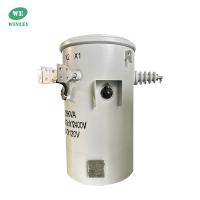 China 25 KVA Single Phase Pole Mounted Distribution Transformer Oil Immersed 4160V to 120V 100 Hz for sale