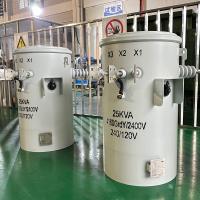 China 25 KVA Single Phase Pole Mounted Distribution Transformer Oil Immersed 4160V to 120V 100 Hz for sale