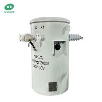 China 10 KVA Single Phase Pole Mounted Transformer Oil Immersed 4160V 100Hz Copper Winding ANSI for sale