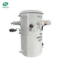 China 10 KVA Single Phase Pole Mounted Transformer Oil Immersed 4160V 100Hz Copper Winding ANSI for sale