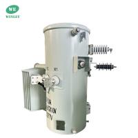 China 167kVA Single Phase Pole Mounted Transformer 12.47kV Oil Immersed ANSI IEEE DOE 2016 Overhead Distribution for sale
