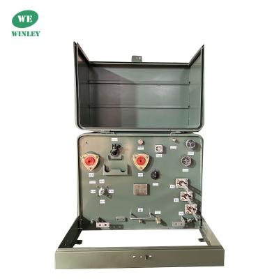 China 25 kVA Single Phase Pad Mounted Distribution Transformer 12470V to 120/240V Copper DOE 2016 for sale